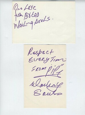 FULLY AUTOGRAPHED WAILING SOULS Reggae SIGNED 4X6 CARDS VERY RARE | eBay