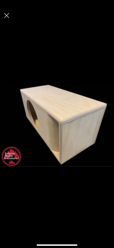 Single 12” curved kerf slot ported sub box enclosure | eBay