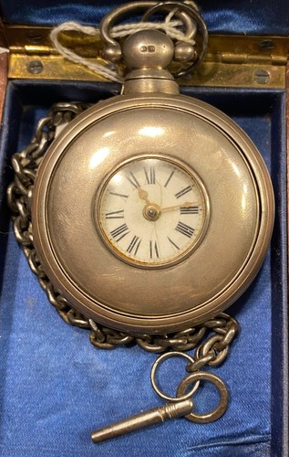Verge Fusee Pocket Watch Double Silver Casing. W M Edwards Derby 1795 ...