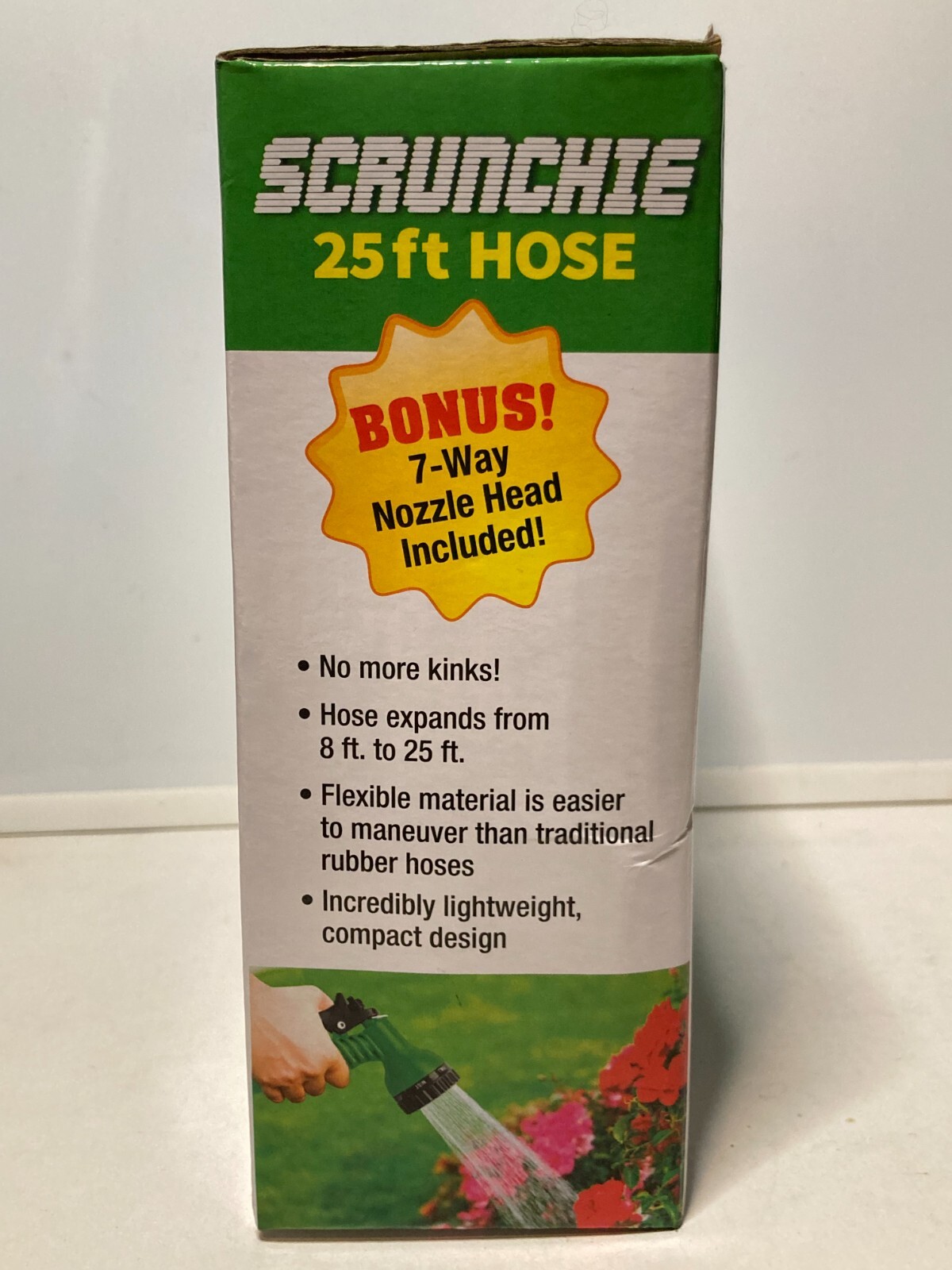 25 Foot Ruff and Ready Scrunchie Hose With 7 Function Sprayer Included ...