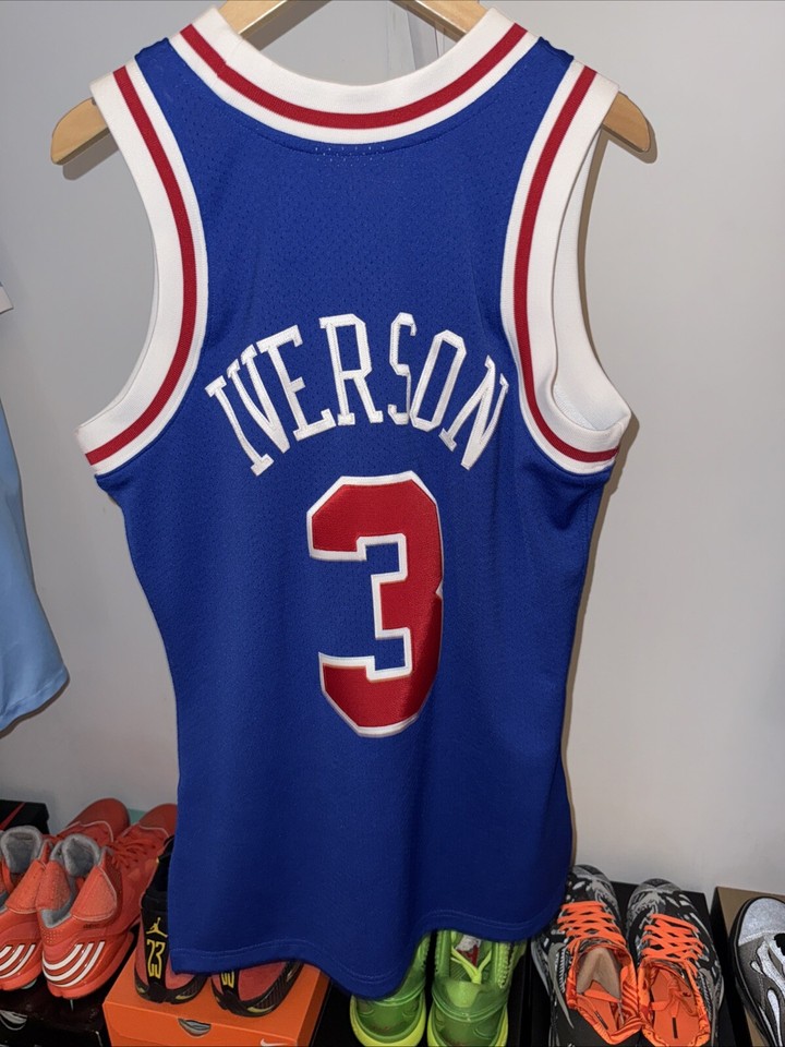Authenthic Allen Iverson Mitchell and Ness PlayBoi Carti Jersey MENS ...