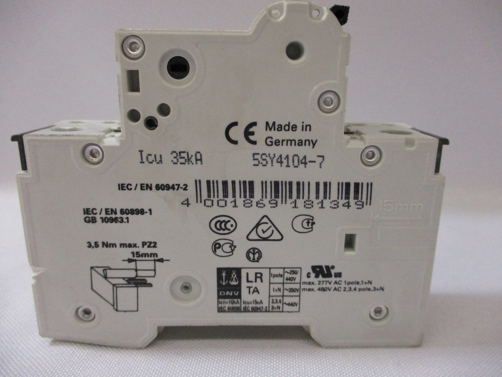 SIEMENS 5SY41MCBC4 CIRCUIT BREAKER w/5ST3010 AUXILIARY SWITCH | eBay