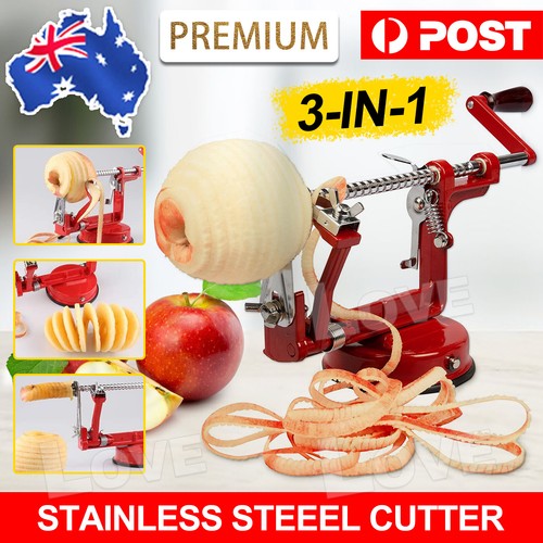 OZ Corer 3 in 1 Apple Slinky Machine Peeler Fruit Cutter Slicer Kitchen ...