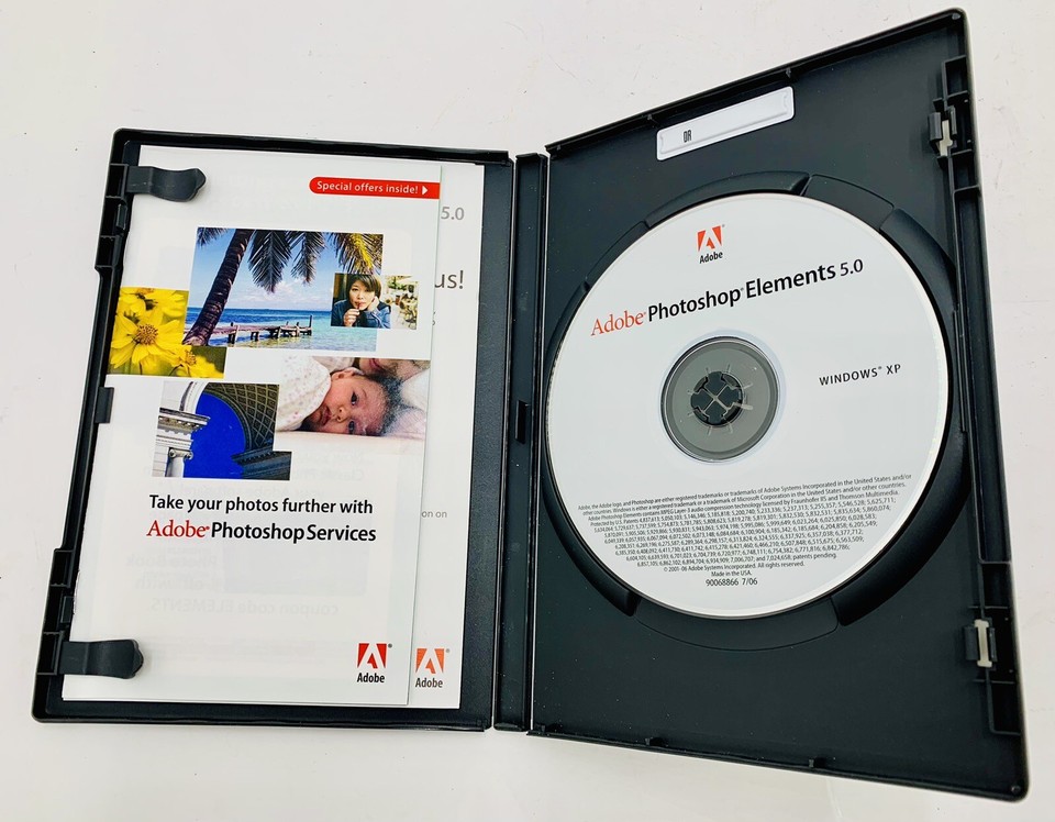 Adobe Photoshop Elements 5.0 Upgrade - Win PC w/ Key & Inserts | eBay