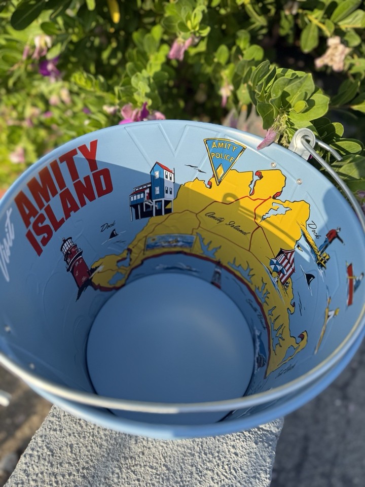 Jaws 50th Anniversary Popcorn Bucket Tin 2025 Brand New! 170 oz/ 5L ...