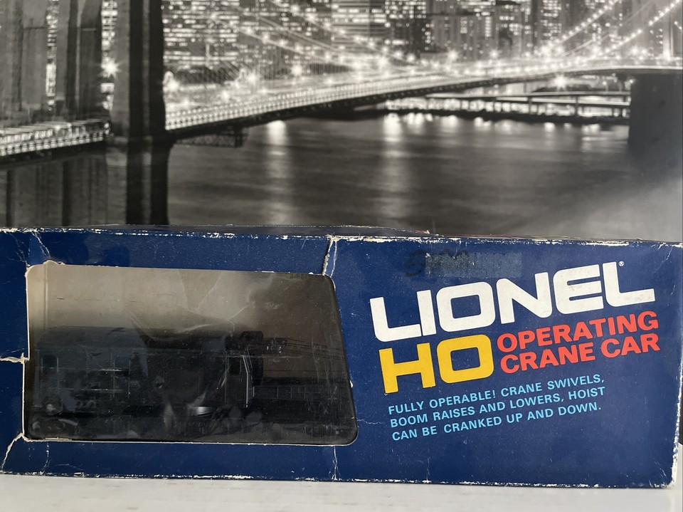 LIONEL #5-3401 OPERATING CRANE CAR - UNLETTERED HO Train Car In Box | eBay