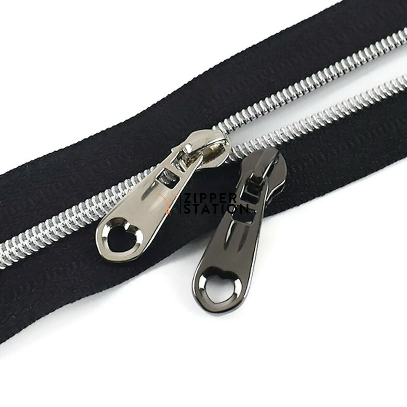 No3 Nylon Coil zip pullers, zipper slides for zip repair and continuous ...