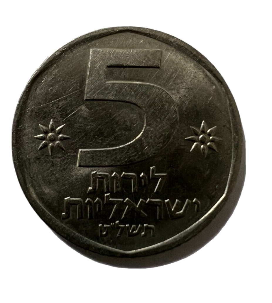 3 Large Old Israeli Coins 1978 Jewish Hebrew 5 Lira Money Collection | eBay