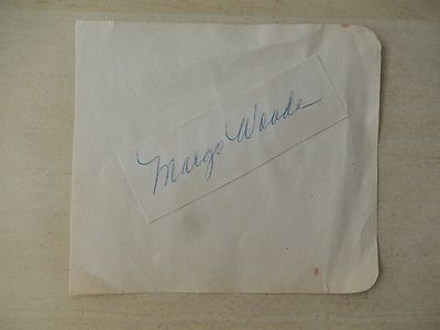 Margo Woode Autographed 5" X 5 1/2" Autograph Collector's Album Paper ...