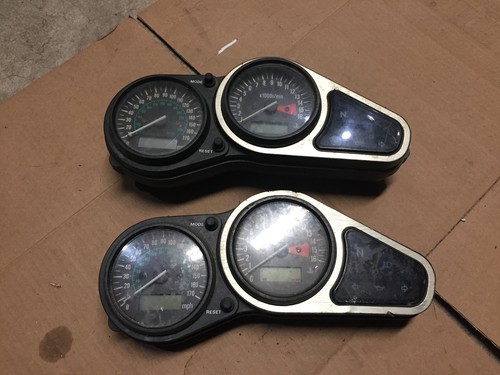 98 99 00 ZX6 ZX6R ZX ZX9R GAUGES OEM TWO GAUGE SPEEDO TABS BOLTS NINJA ...