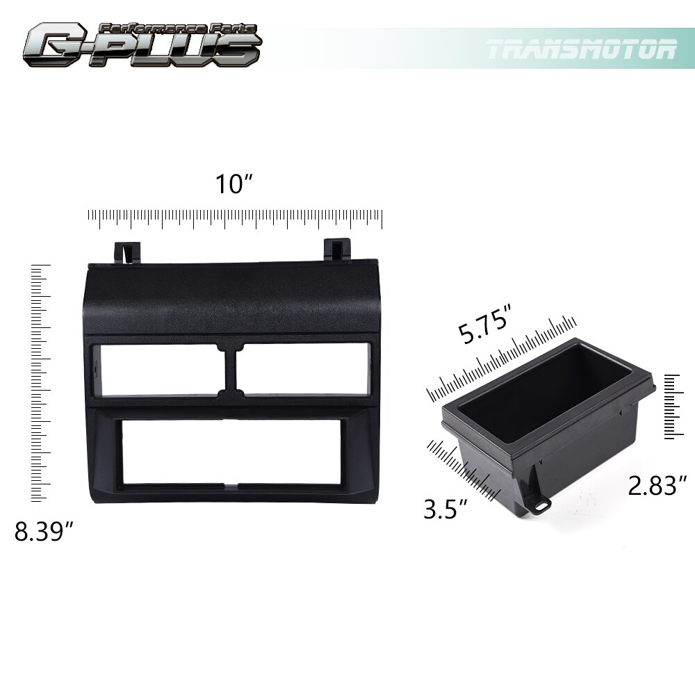 Radio Car Stereo Pocket Dash Bezel Trim Kit Black Fit For 88-94 Chevy ...