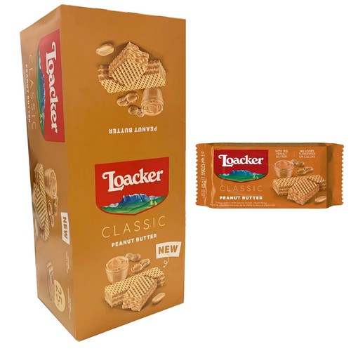 Biscuits Wafer Loacker Classic Peanut Butter 25 Pièces De 45 Gr Snack ...