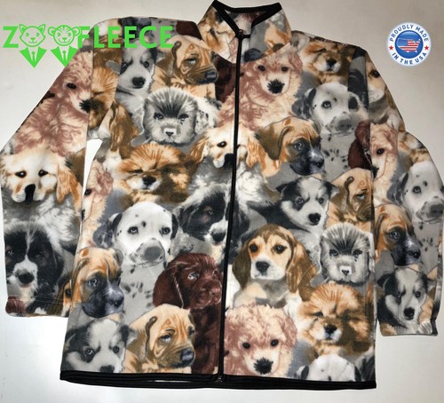 ZooFleece Dog Puppy Dogs Cute Puppies Colorful Fleece Sweater Jacket S ...