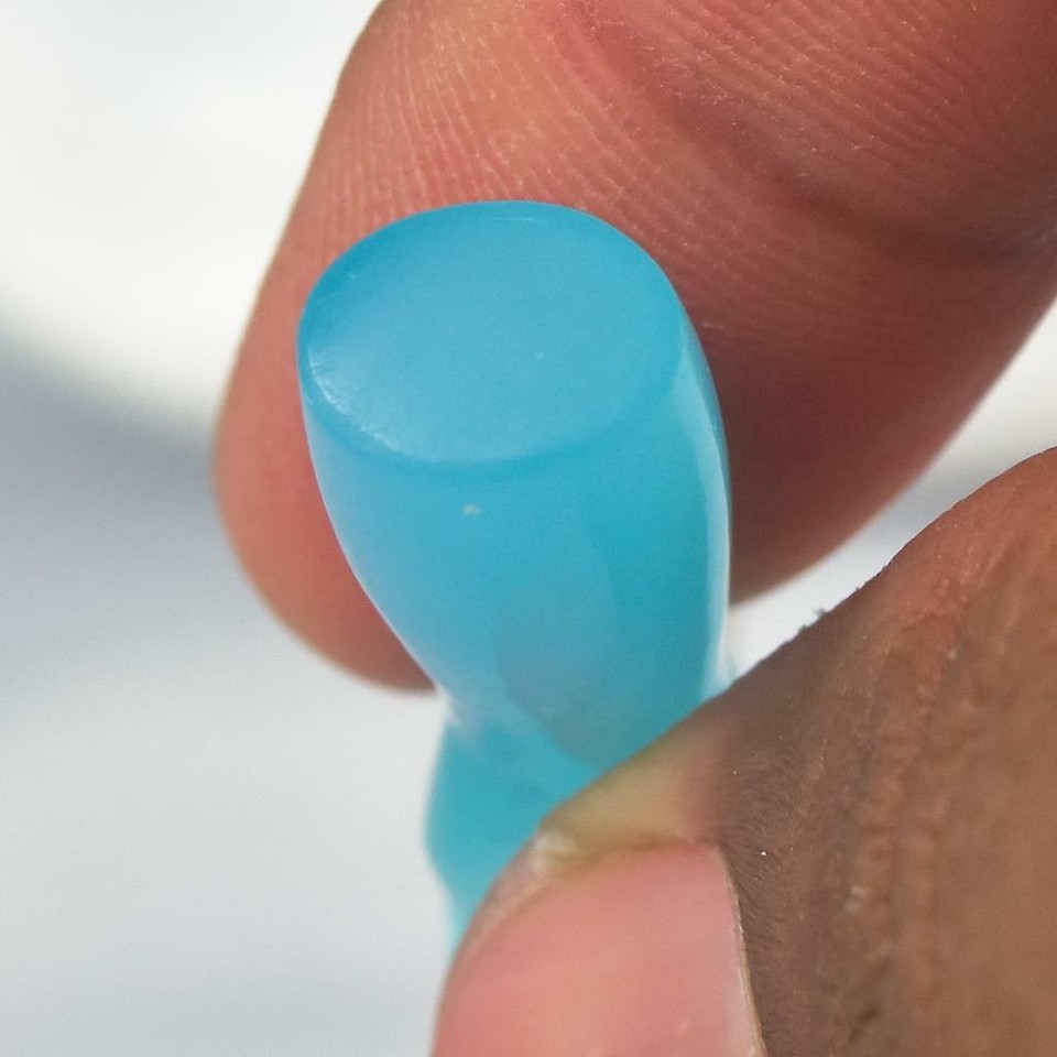 Blue Chalcedony Mano Fico Figa Gesture Carving for Protective Amulet 5. ...