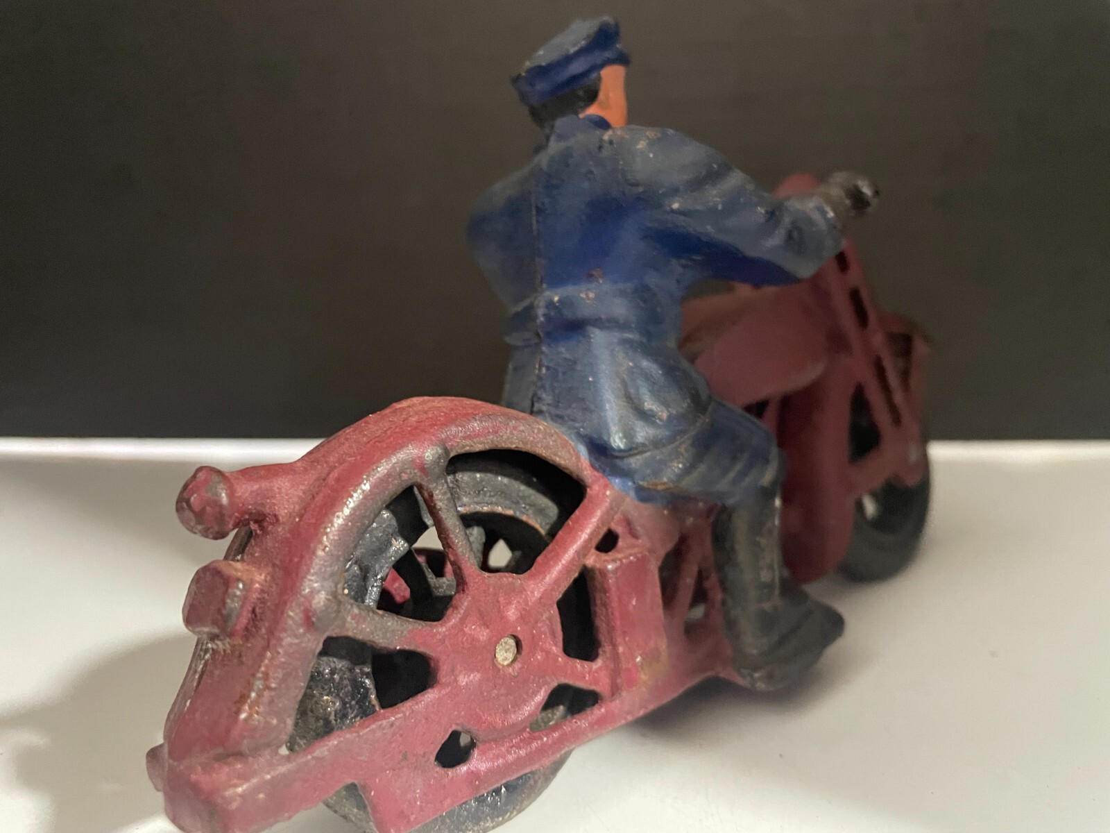 Cast Iron Motorcycle Police Cop PATROL Harley Davidson Toy | eBay