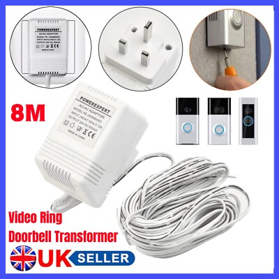 Video Ring Doorbell Transformer Power Supply Charging Adapter Charger W ...
