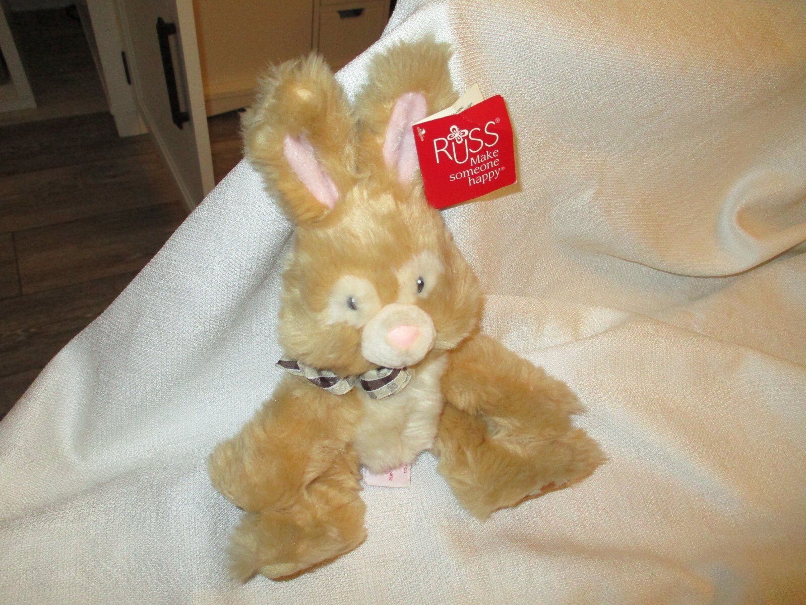 Russ Berrie TOFFEE Tan Bunny Rabbit Stuffed Animal Plush Toy 9" | eBay