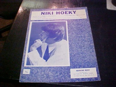 P.J. PROBY Sheet Music 1960's ROCK Niki Hoeky FIRST PRESSING Liberty ...