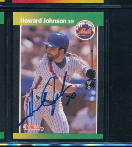 1989 Donruss #126 Howard Johnson New York Mets Signed Autograph (CX11 ...