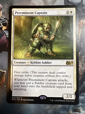 1x Preeminent Captain Magic 2015 M15 LP MTG Magic the Gathering x1 MKE ...