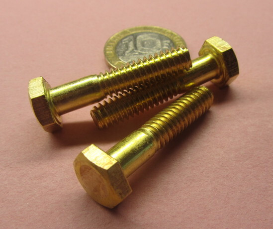 Cap Screw Bolt, Partial Thread, Brass, 1/4"-20 x 1.25" Length, 20 pc | eBay