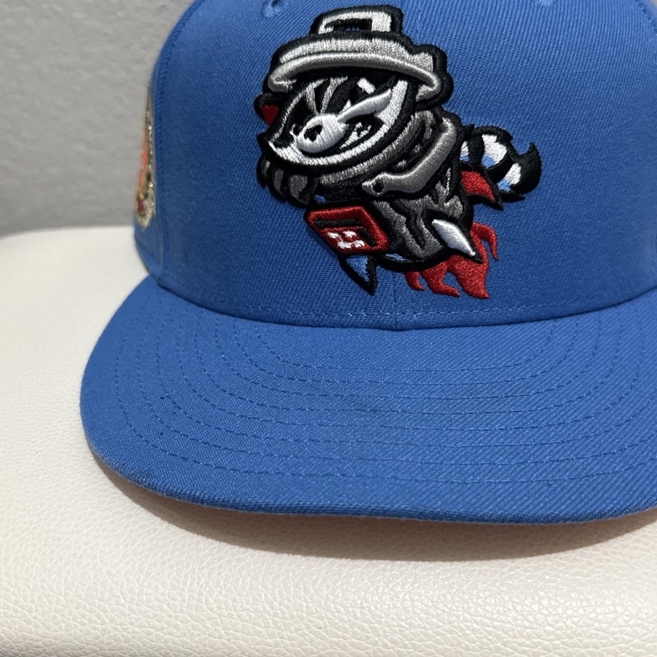 MiLB Rocket City Trash Pandas Minors New Era Fitted Blue Hat Pink UV ...