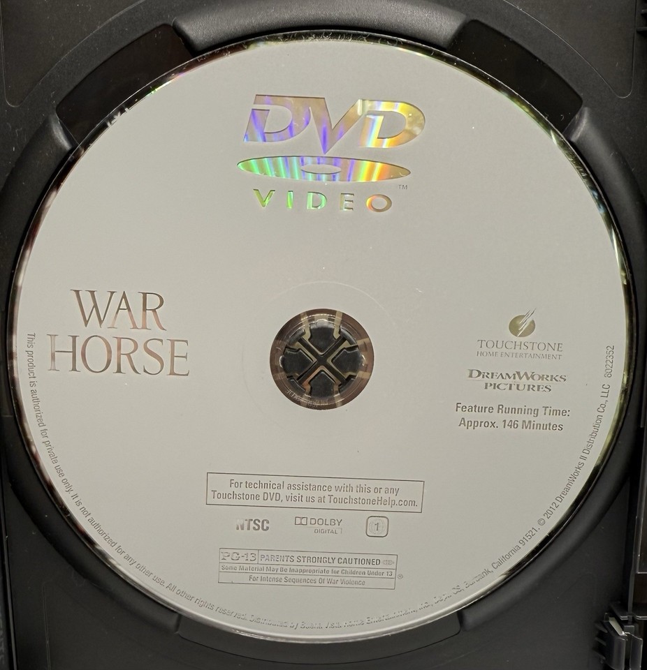 War Horse DVD Widescreen Emily Watson David Thewlis Peter Mullen Jeremy ...