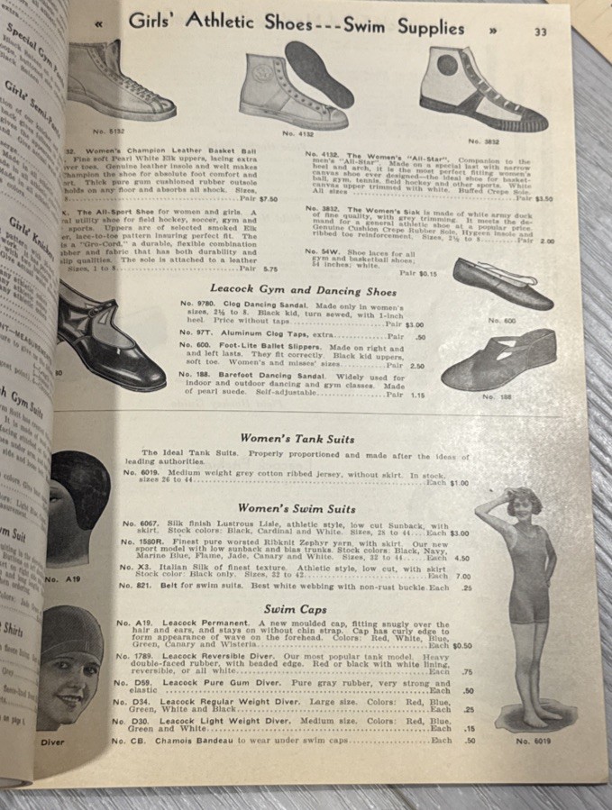 LEACOCK Athletic Goods Catalog- baseball,golf,boxing football 1932 1933 ...