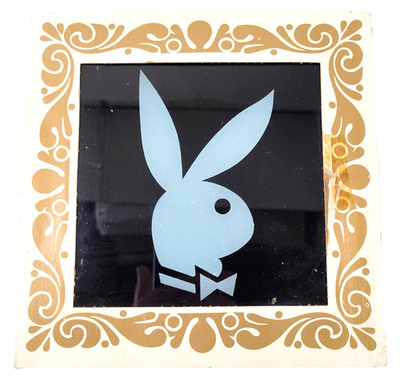 1980s Carnival Glass Mirror Prize Playboy Bunny Framed Decor | eBay