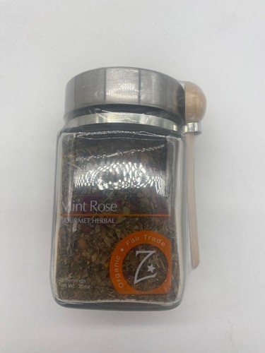 Zhena’s Gypsy Tea - Mint Rose Gourmet Loose Leaf Tea, Glass Jar w/Wood ...