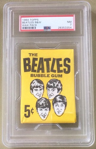 1964 Topps Beatles, Black & White 5 Cent Wax Pack - PSA 7 | eBay