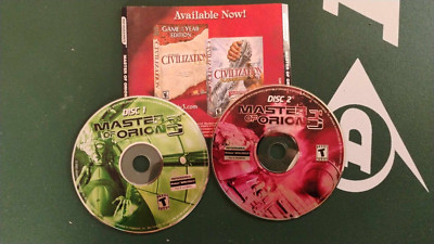 MASTER OF ORION 3 Original INFOGRAMES Computer 2002 Windows CD-ROM PC ...