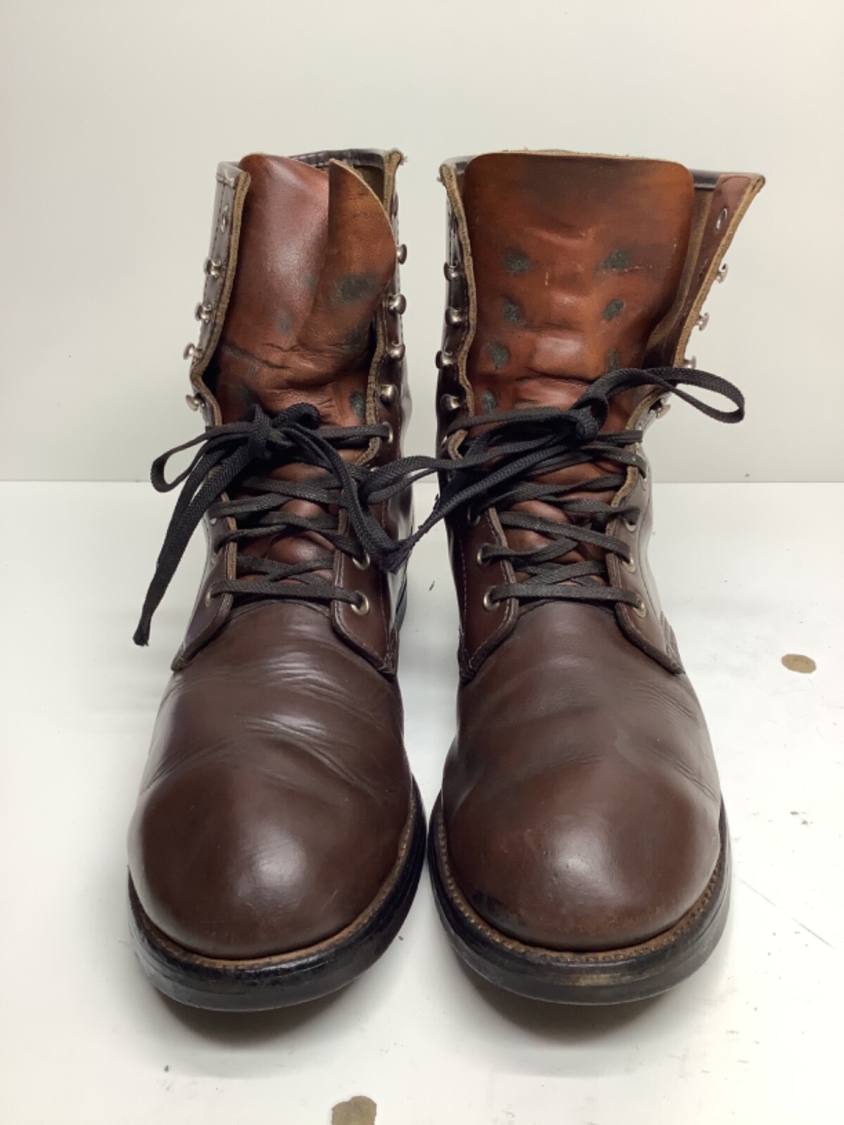 VTG MENS UNBRANDED WORK BROWN BOOTS SIZE 9.5 D | eBay