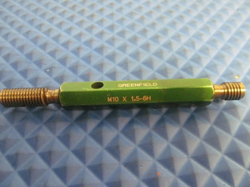 Greenfield Thread Plug Gage M10 X 1.5 6H Free Shipping | eBay