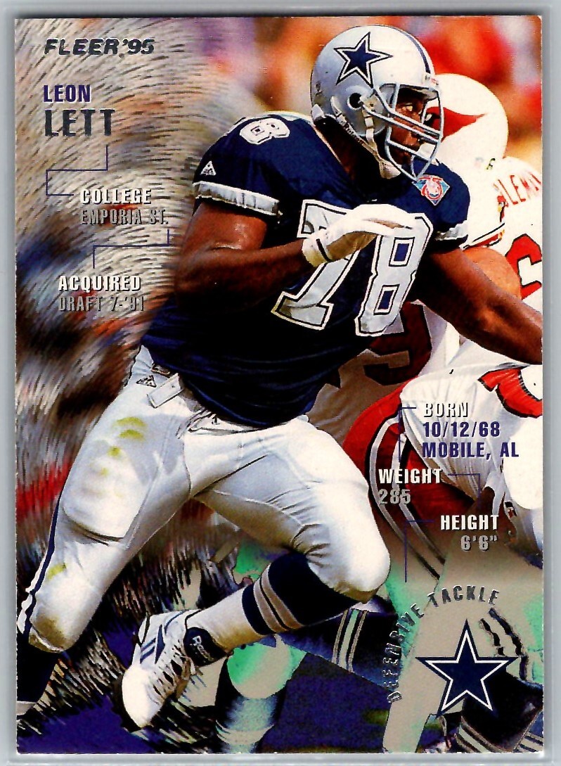 1995 FLEER LEON LETT DALLAS COWBOYS #95 | eBay
