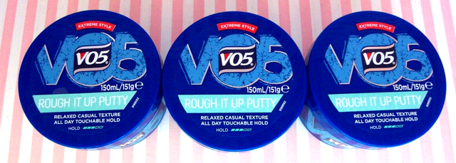4 X Vo5 Extreme Style Rough It up Putty 150ml Casual Control Hair V05 ...