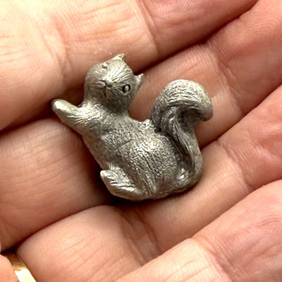 Set Of 3 - Pewter Miniature Animal Figurines Giraffe (look) - Pelican ...