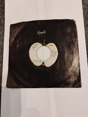 The Beatles Don't Let Me Down Get Back 45 Single Vinyl Apple 2490-1969 ...
