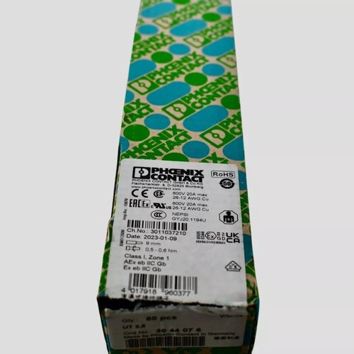 Pack of 50 NEW Phoenix Contact UT 2,5 - Feed-through terminal block ...