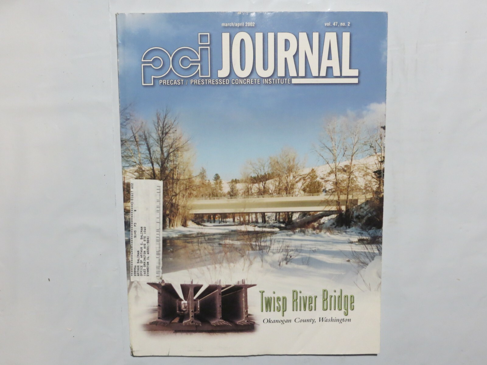 PCI Journal Concrete Institute 2002 March Twisp River Bridge Washington ...