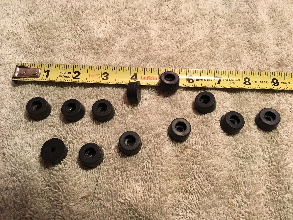 Lot Of 12 Rubber Hifi Audio Component Speaker Feet .75" Bin Ar5 | eBay