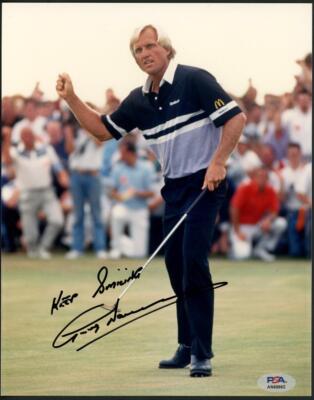 GREG NORMAN signed photo | Golf Great - autograph PSA/DNA certified ...
