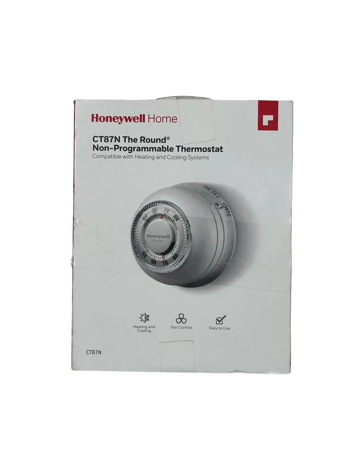 Honeywell CT87N "The Round" Non-Programmable Thermostat New Open Box ...