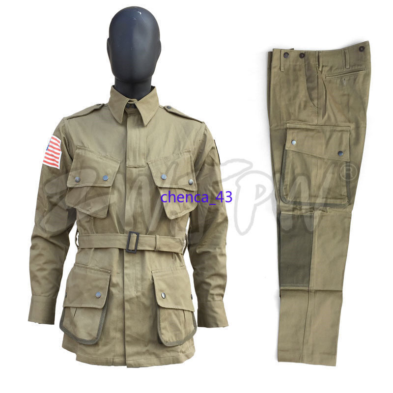 WW2 US M42 10182 Army Uniform Men's Solider Clothing Paratrooper ...
