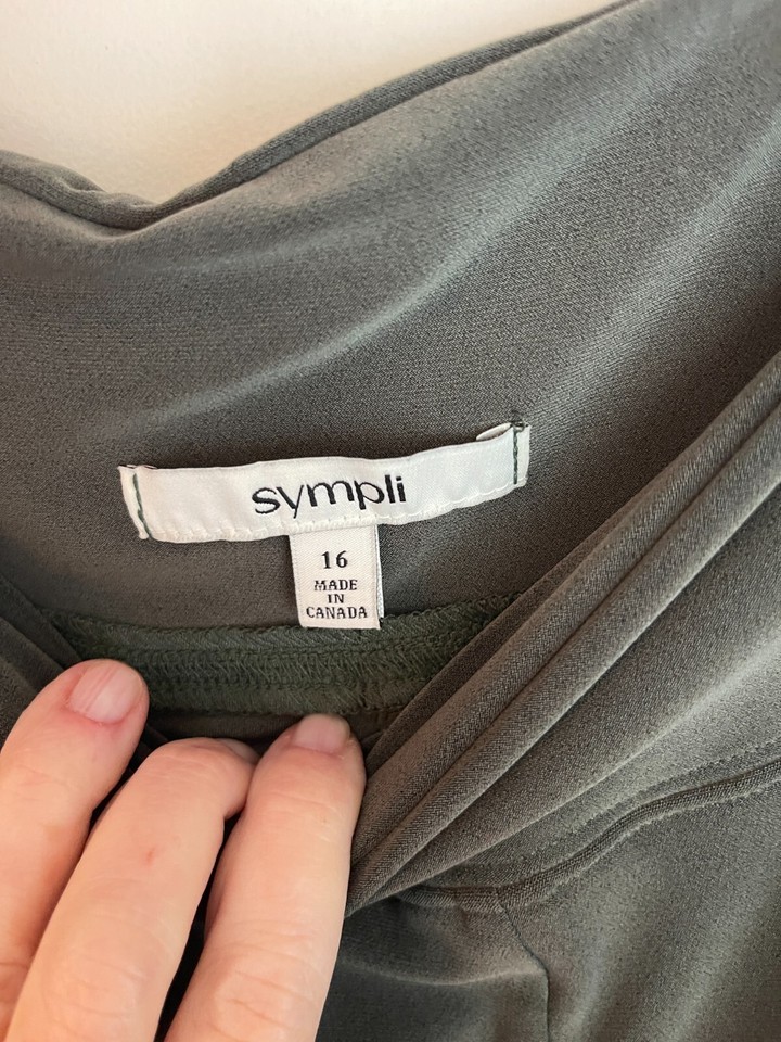 Women's Two-Piece Sympli Tunic/Pant set, Olive Green, 1X, EUC | eBay