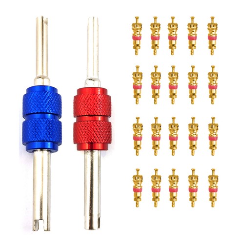 20Pcs Car Bike Motorcycle Valve Core Convenient Copper Insert Valve ...