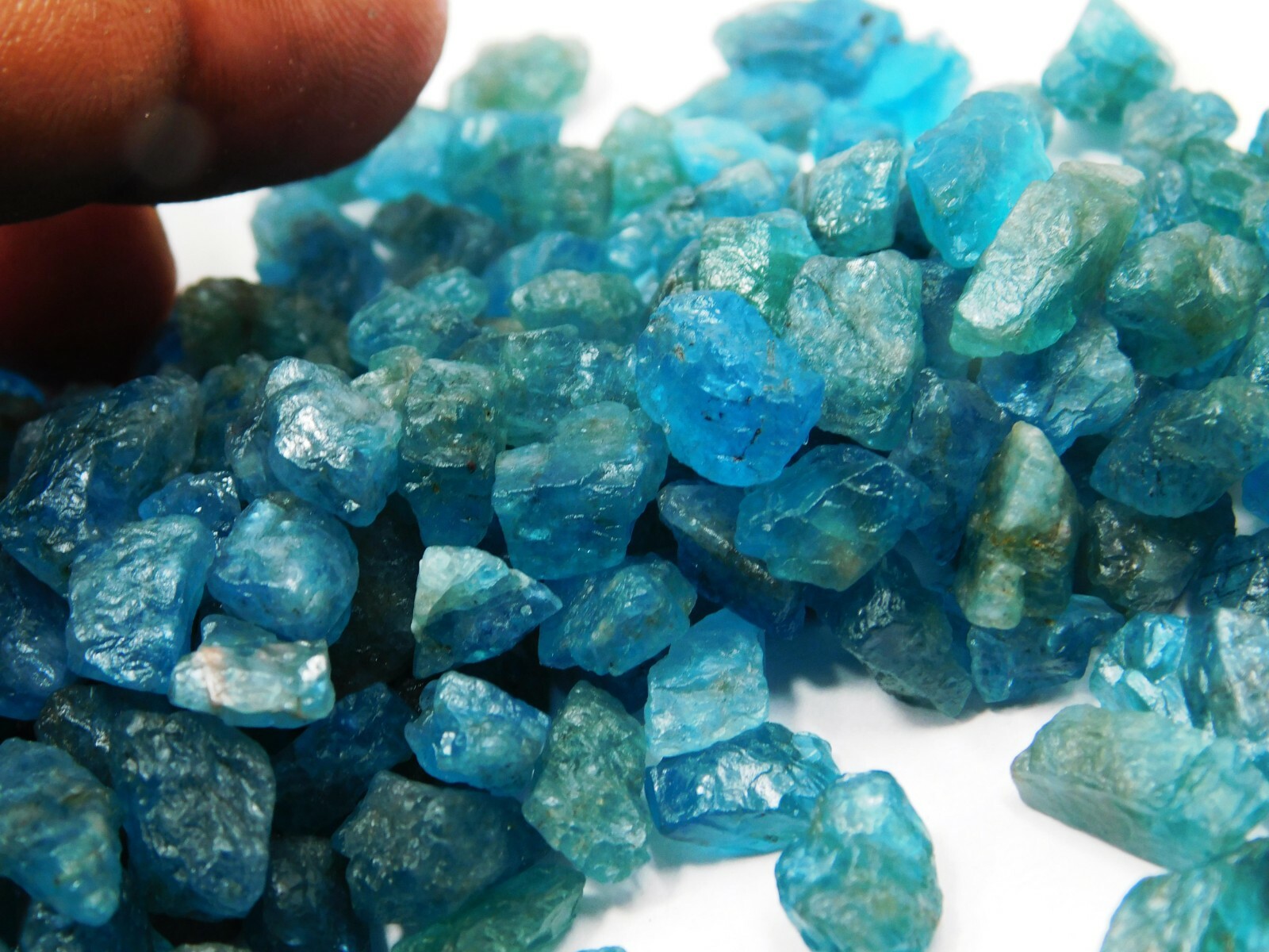 Natural Blue Apatite Crystal Rough Loose Gemstone Rough | eBay