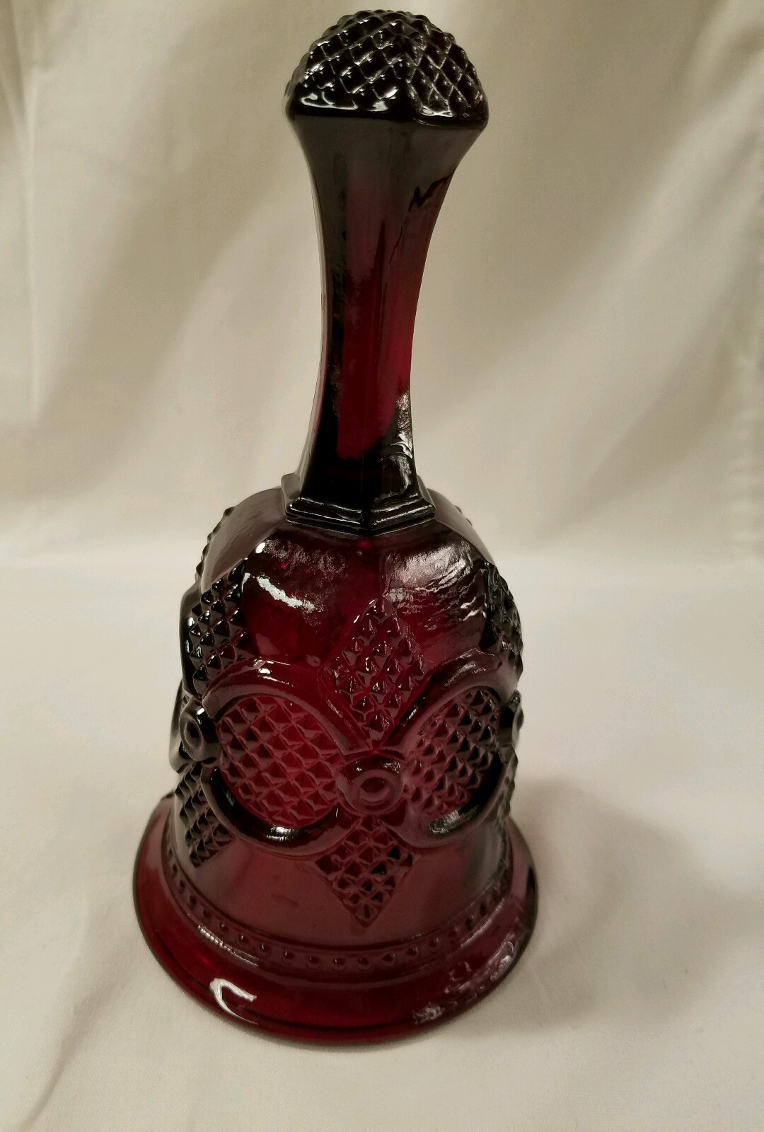 Avon 1876 Cape Cod Collection Dinner Bell Ruby Red Glass | eBay
