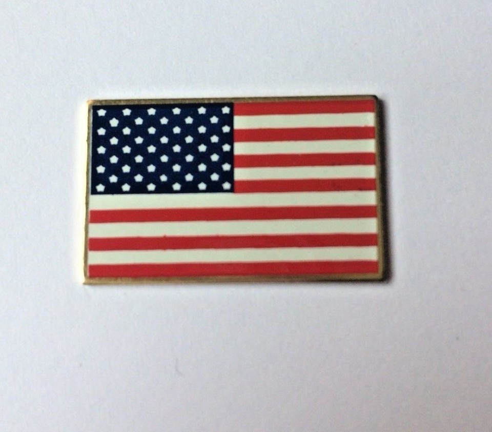 AMERICAN FLAG LAPEL PIN MADE IN USA Hat Tie Tack Badge Pinback VOTE | eBay