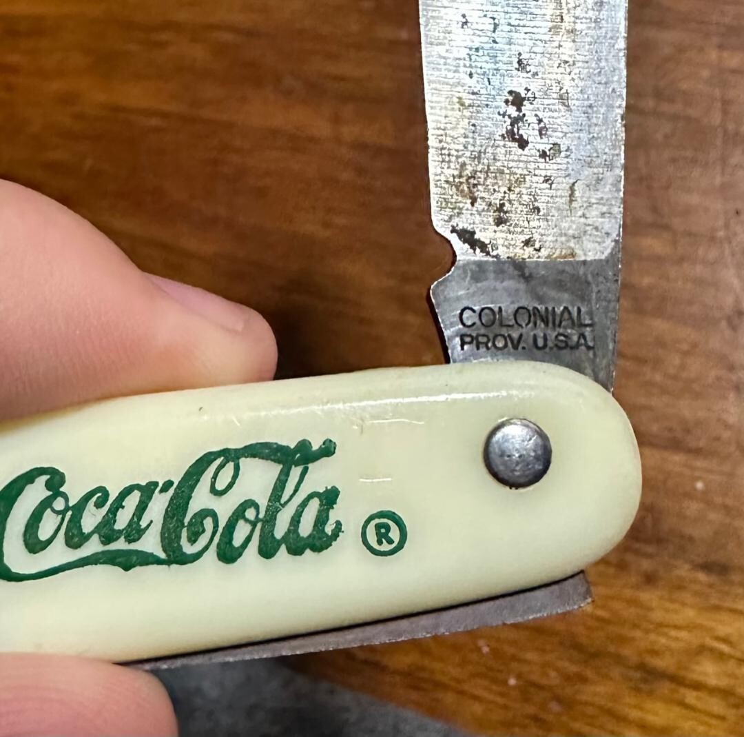 3 - Coke Drink Coca Cola in Bottles 5 Cents Pocket Folding Knife - 1 ...